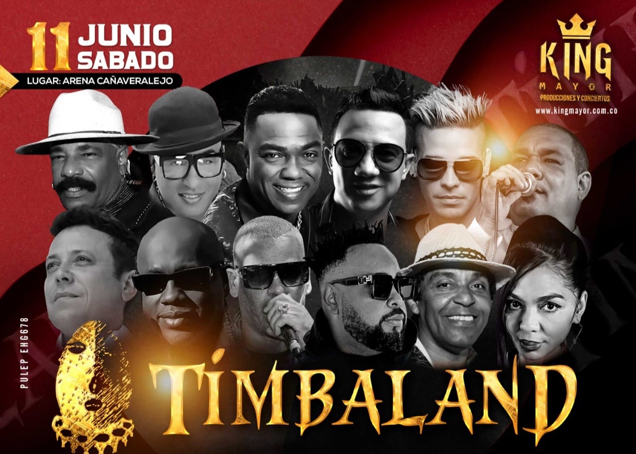 Timbaland, el concierto de timba más grande del planeta llega a Cali